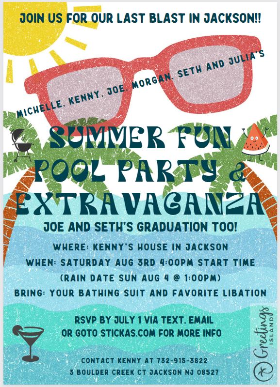 Save The Date - K&M Summer Fun Pool Party and Extravaganza 2024 08/03/2024